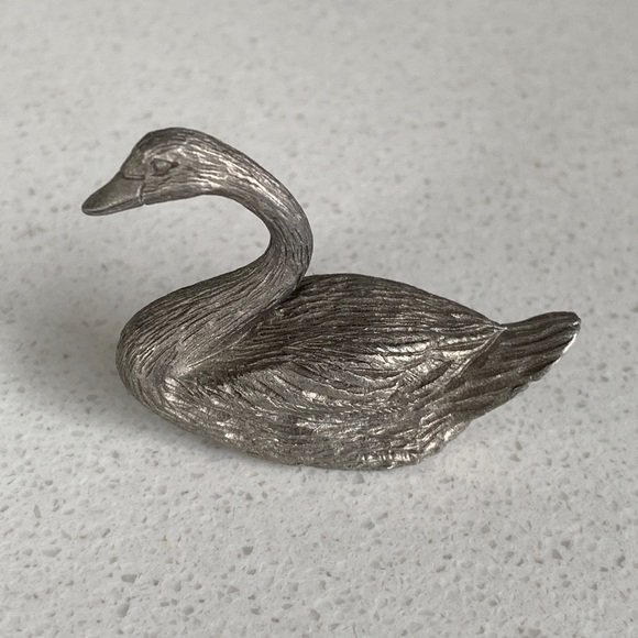 Spoontiques | Accents | Spoontiques 42 Swan Vintage Pewter Miniature ...